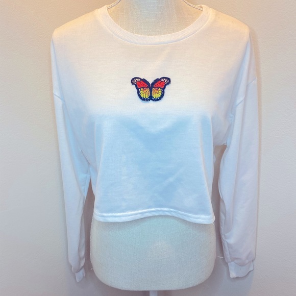 Tops | Butterfly Crop Top | Poshmark